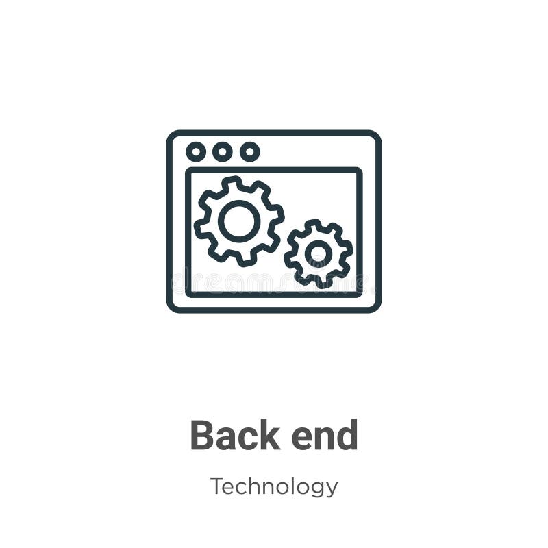 Backend And Frontend Of A System Stock Illustration - Illustration of ...