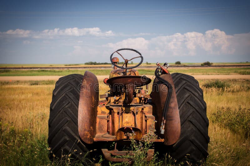 Back of Tractor Loader stock image. Image of constructed - 179158475