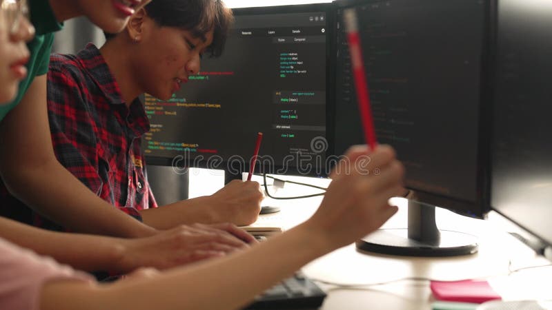 Back End Software Developer Engineer Writing Code. Burgeoning Stock ... Back End Software Developer Engineer Writing Code. Burgeoning Stock ...