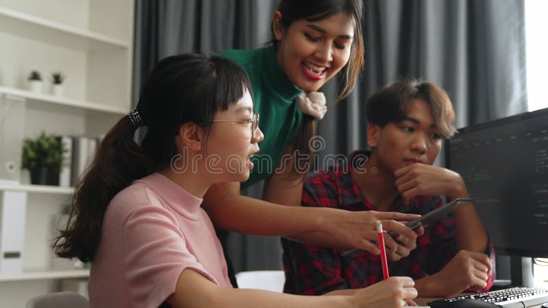 Software Developer Coding On A Computer Hands Typing On Keyboard With