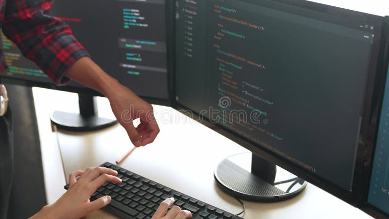 Back End or Software Developer Manager Supervising Coding. Burgeoning ...