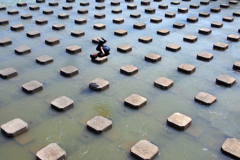 Back Flip Around Bendungan Colo Editorial Photography - Image of colo ...