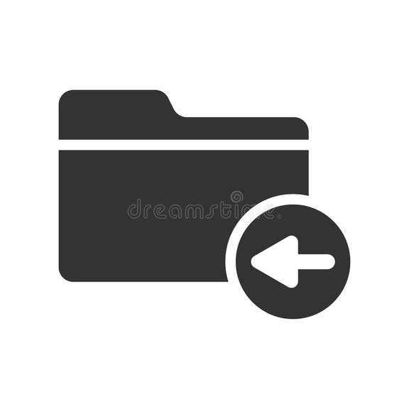 Back folder icon stock vector. Illustration of symbol - 175092531