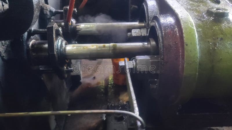 Back and Forth Motion of a Steam Engine Piston Stock Video - Video of ...