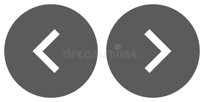 Back and Forward Buttons with Grey Color Stock Illustration ...