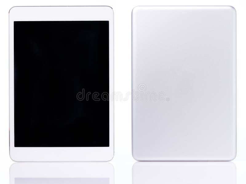 Back and Front View of Generic Tablet Stock Photo - Image of blank ...