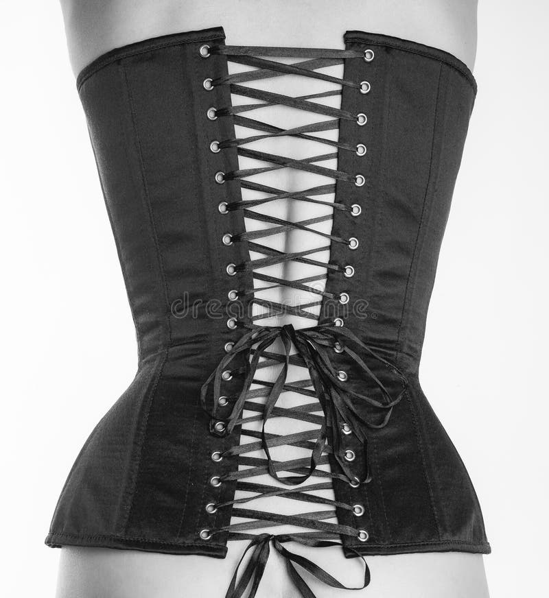 Back of a Girl Laced in a Corset Stock Photo - Image of corset, fashion ...