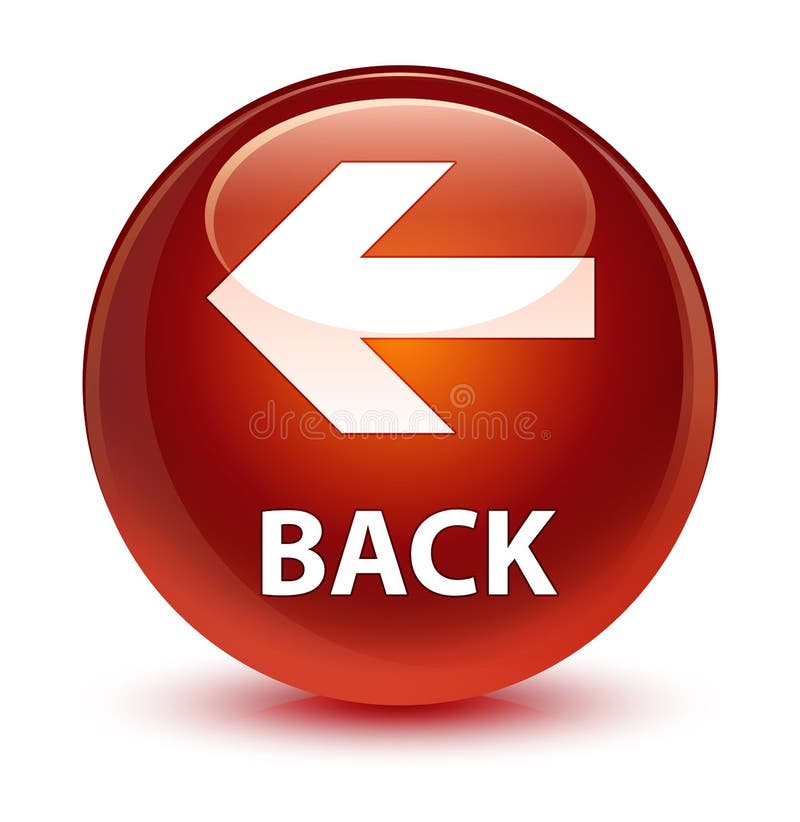 Back Glassy Brown Round Button Stock Illustration - Illustration of ...