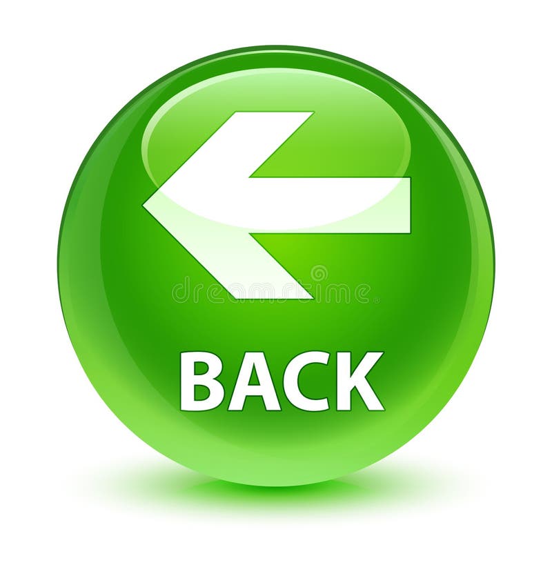 Back Glassy Green Round Button Stock Illustration - Illustration of ...