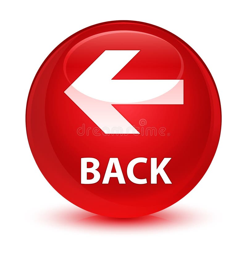 Back Glassy Red Round Button Stock Illustration - Illustration of ...