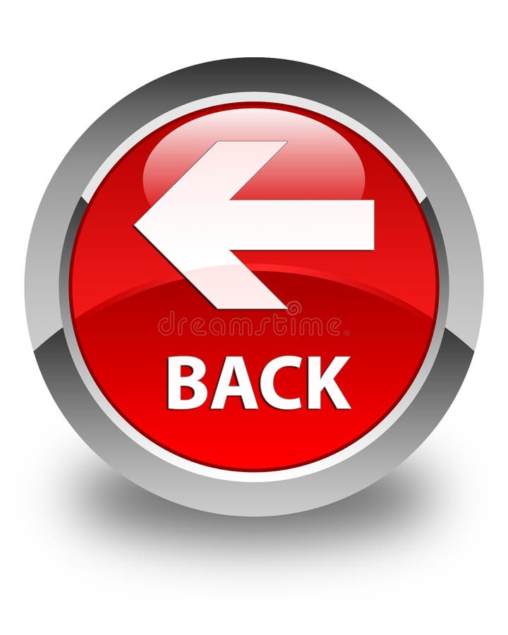 Back Glossy Red Round Button Stock Illustration - Illustration of arrow ...