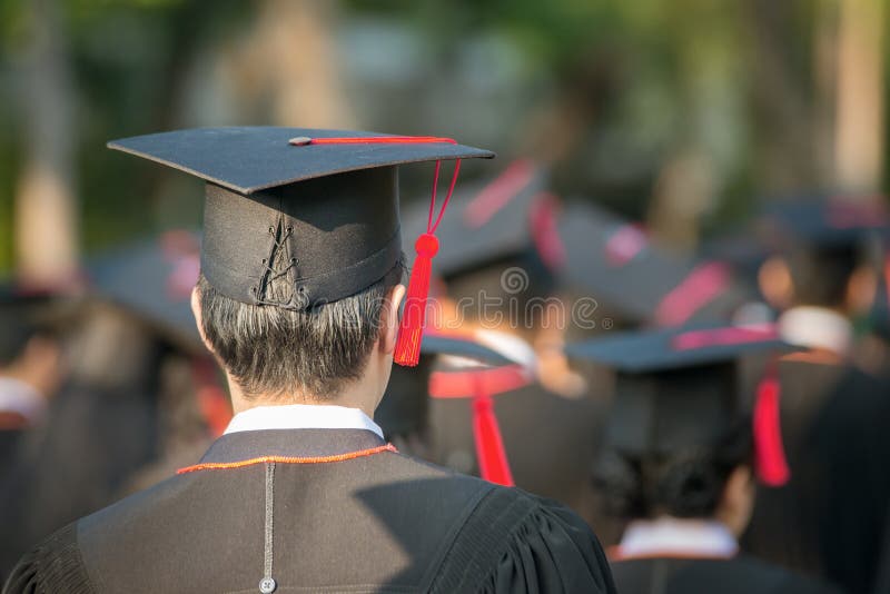 Back of Graduates during Commencement. Editorial Photography - Image of ...
