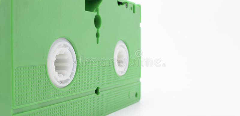 Back of a green VHS tape stock photo. Image of object - 157678806