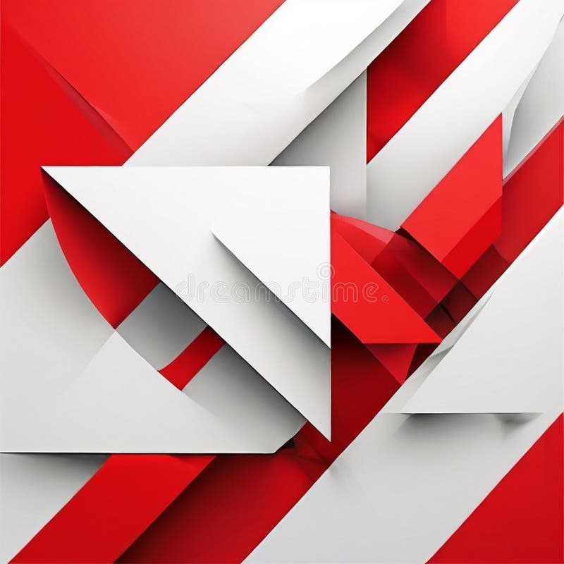 A Back Ground Abstract Simple Red and White Colour Stock Illustration ...