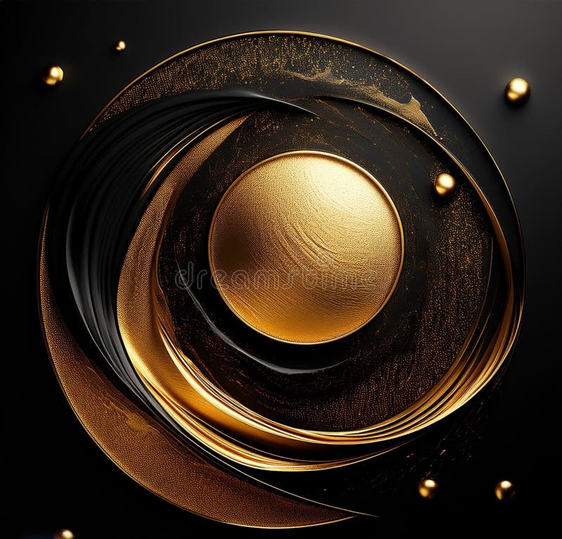 Back Ground Abstract with Gold and Black Colour Stock Illustration ...