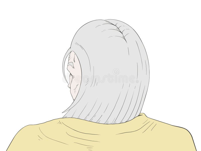 Back head man draw stock vector. Illustration of face - 318395236