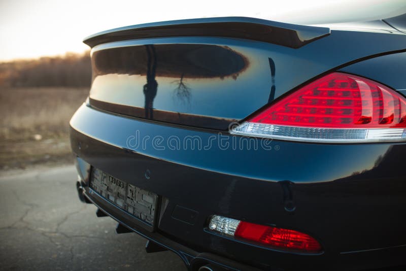 Back headlight of car stock photo. Image of black, vehicle - 56499962
