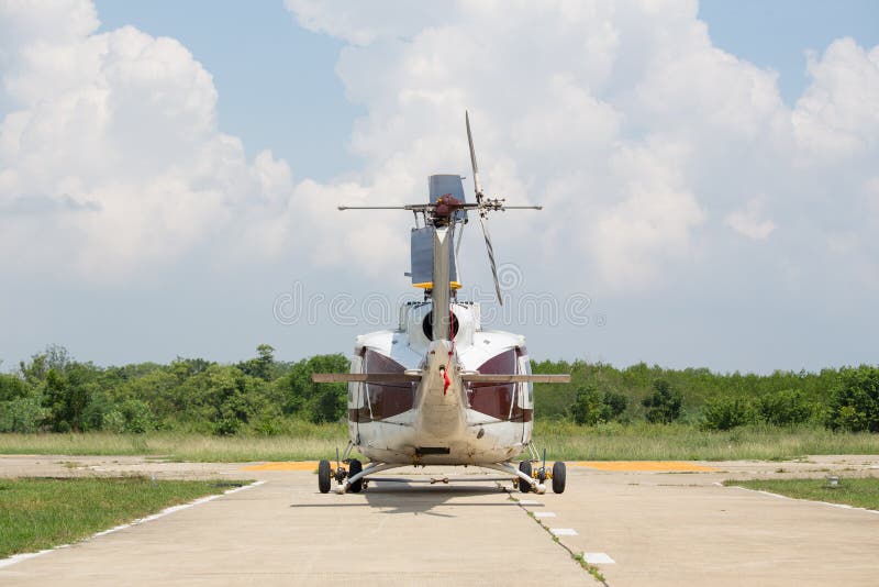 Back helicopter propeller stock image. Image of plane - 27107875