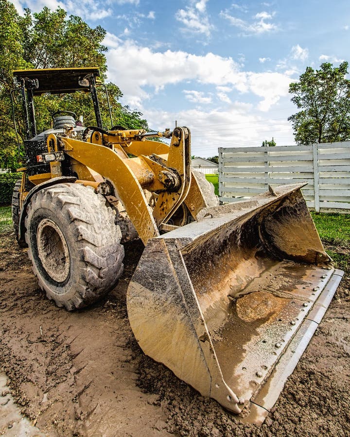 Back hoe heavy machinery stock image. Image of destruction - 34626111