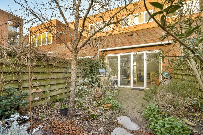 The Back of a House with a Pathway and a Editorial Stock Photo - Image ...
