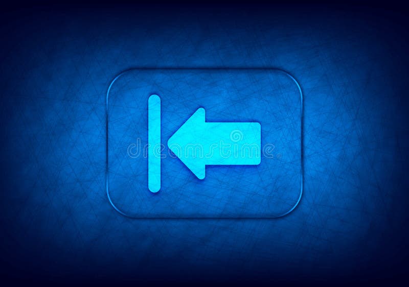 Back Icon Flat Black Round Button Vector Illustration Stock Vector ...