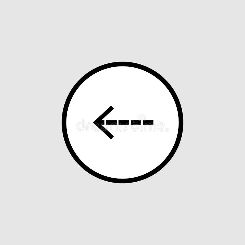 Back icon design vector stock vector. Illustration of pointer - 180020280