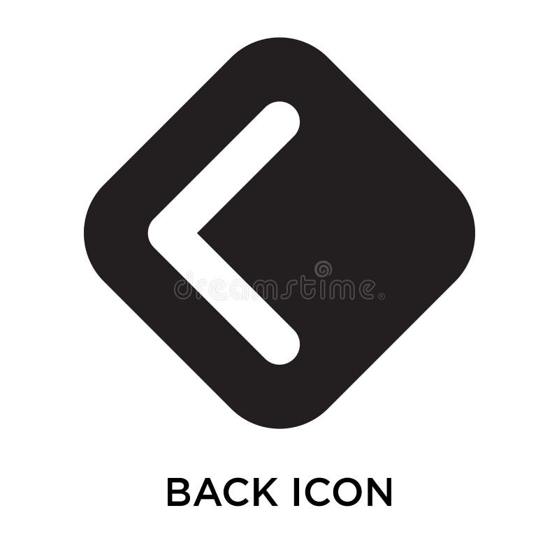 Back Icon Vector Sign and Symbol Isolated on White Background, Back ...