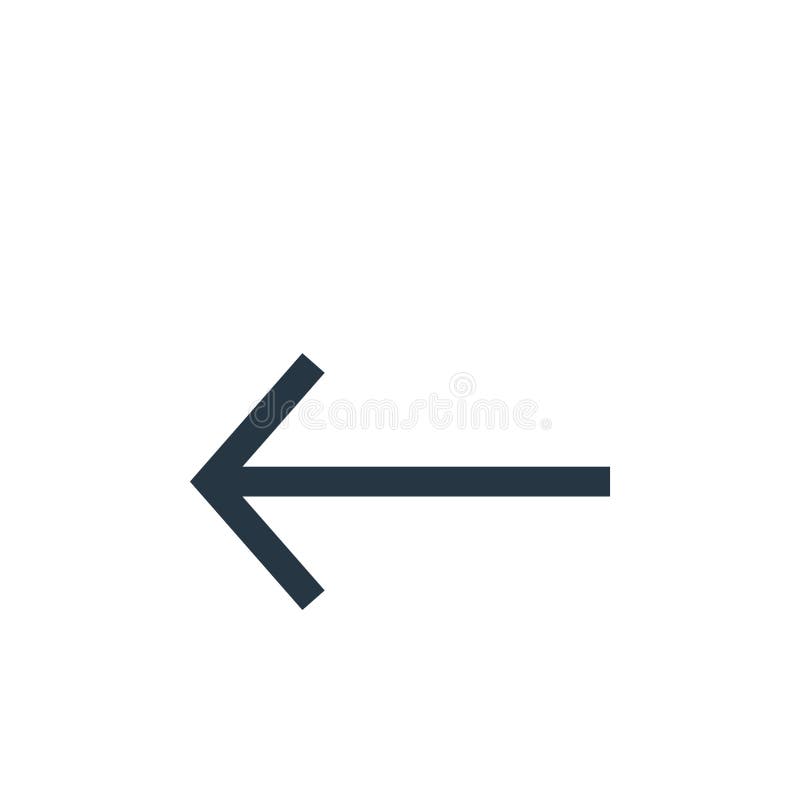 Back Icon Vector from Ecommerce Basic Ui Concept. Thin Line ...