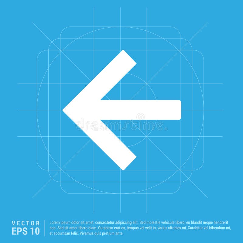 Back icon stock vector. Illustration of line, orientation - 122482976