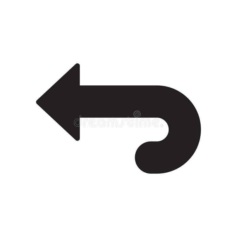 Back Icon Vector Sign and Symbol Isolated on White Background, Back ...