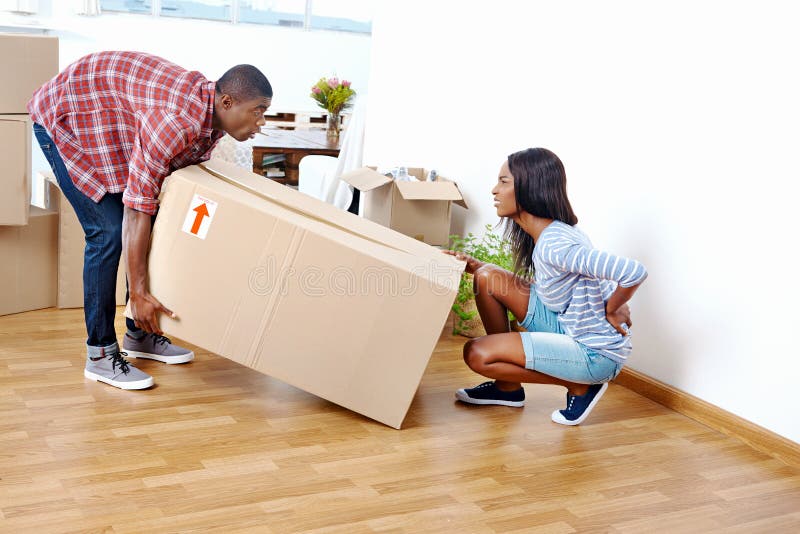 Back injury stock photo. Image of indoors, cardboard - 45369504