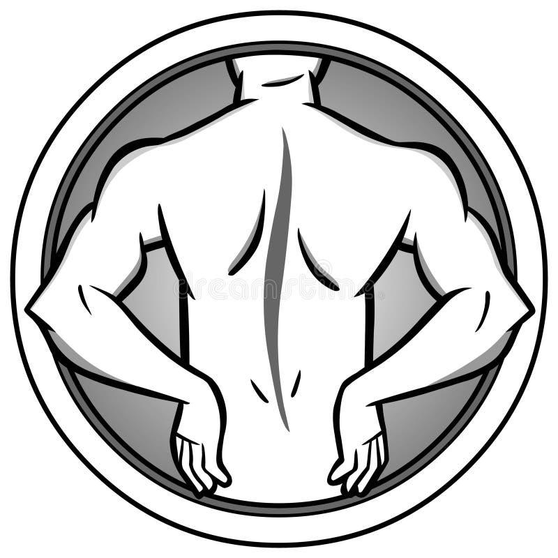 Back Injury stock vector. Illustration of human, cartoon - 53519081