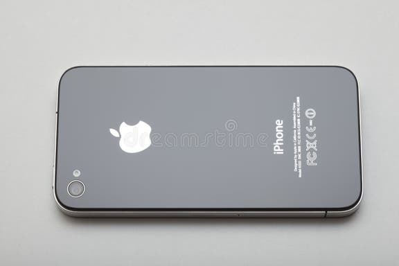 Back of Iphone 4 editorial photography. Image of phone - 18642522