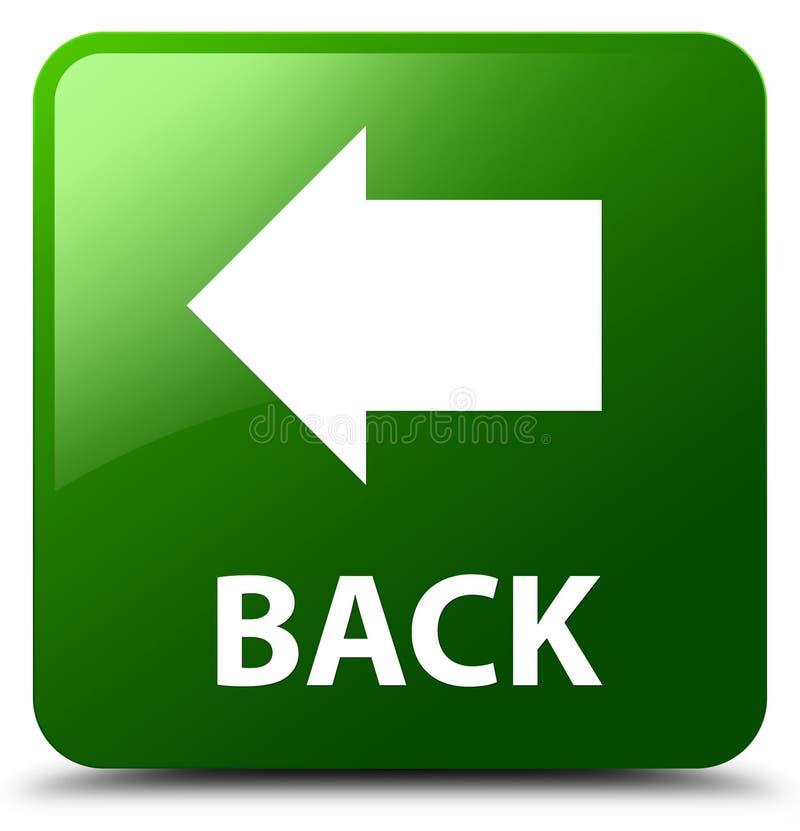 Back green square button stock illustration. Illustration of backward ...