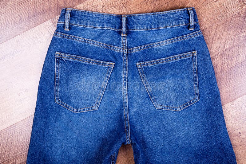 Back of jeans close-up stock photo. Image of comfortable - 121037112