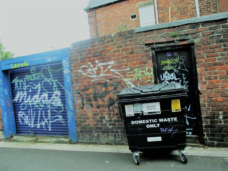Back lane graffiti stock photo. Image of tags, newcastle - 124202640