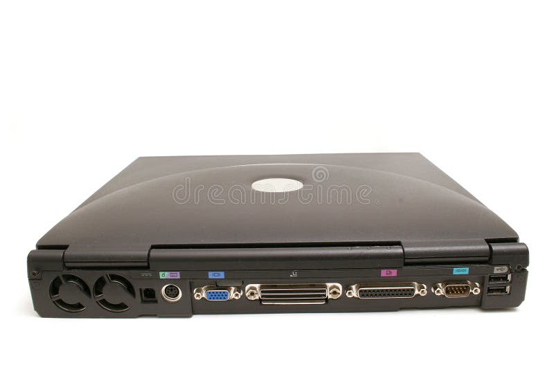 Back of laptop on white stock photo. Image of travel, power - 1968478