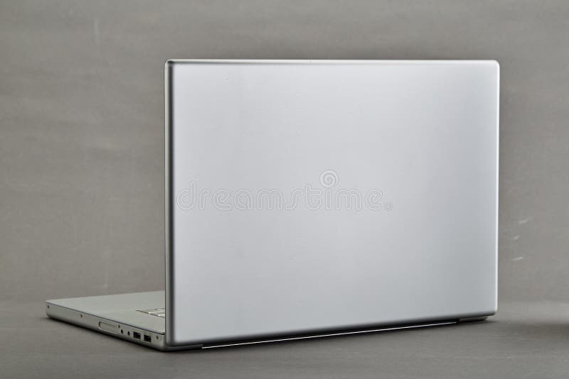 Laptop back view stock image. Image of mobile, information - 15662763