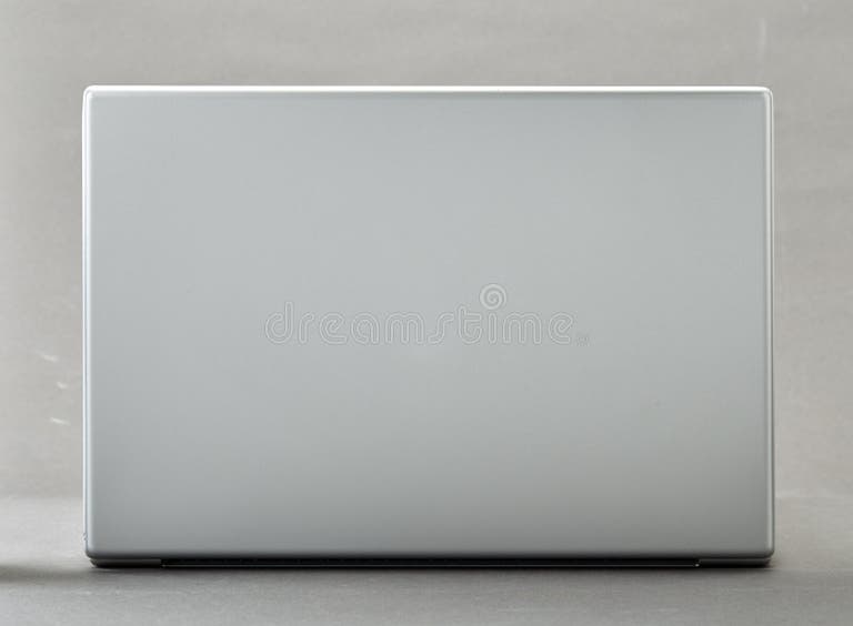 Back of Laptop is on the Work Table Stock Photo - Image of keyboard ...