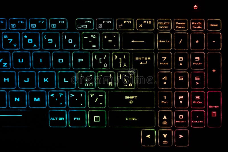 Back Lighted Computer Gaming Keyboard with Versatile Color Schemes ...