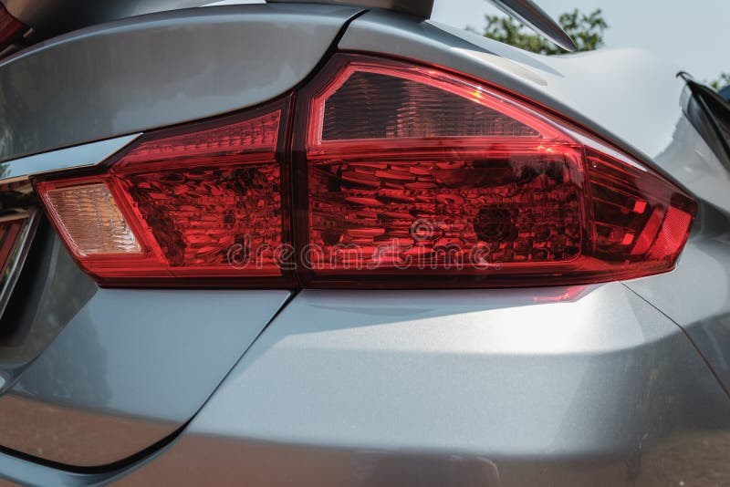 Back Lights of Automobile with Design Beautiful Stock Photo - Image of ...