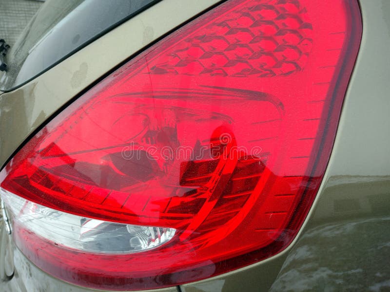 The back lights of a car stock photo. Image of machine - 269145362