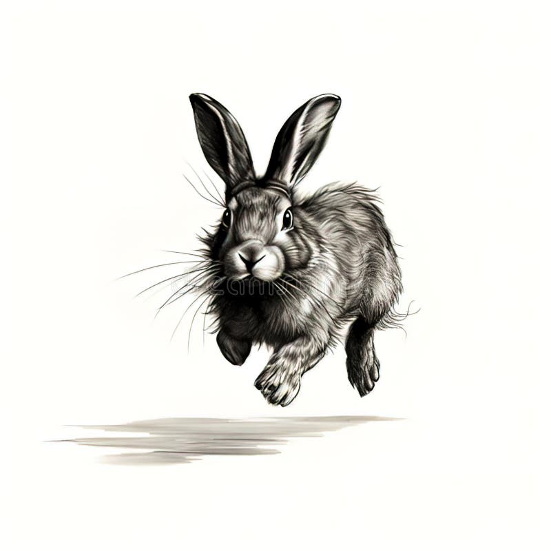 Lined Rabbit Stock Illustrations – 1,163 Lined Rabbit Stock ...