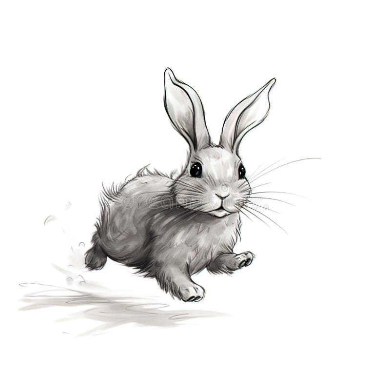 Lined Rabbit Stock Illustrations – 1,163 Lined Rabbit Stock ...