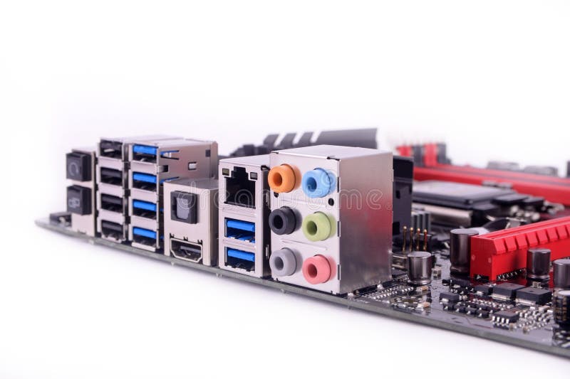 Computer Back Panel stock image. Image of technology, electricity - 1631335