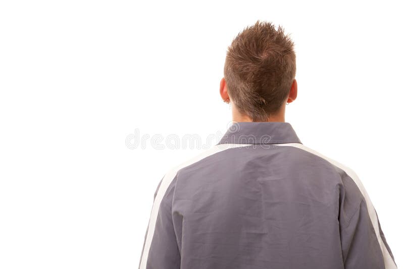 Business Man from the Back Looking Stock Photo - Image of back, suit ...