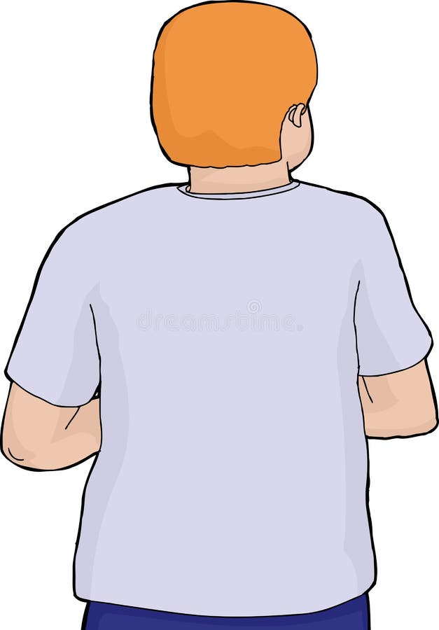 Blank T-shirt Men Body Silhouette. Vector Stock Vector - Illustration ...