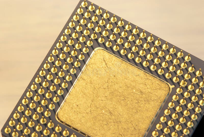 Back of a microprocessor stock photo. Image of intel - 21661604