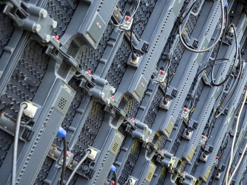 The Back of the Modular LED Display Editorial Stock Photo - Image of ...