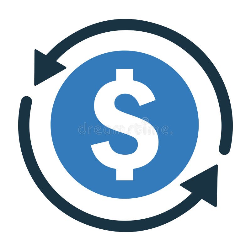 Money Refund Icon, Fast Cash Return Stock Vector - Illustration of ...